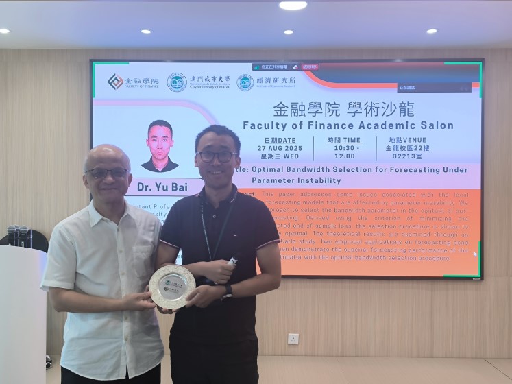 Faculty of Finance Academic Salon [1] Optimal Bandwidth Selection for ...